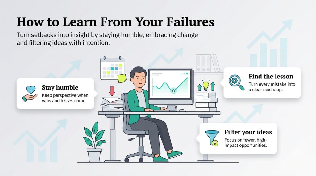 How to learn from your failures: 4 valuable lessons