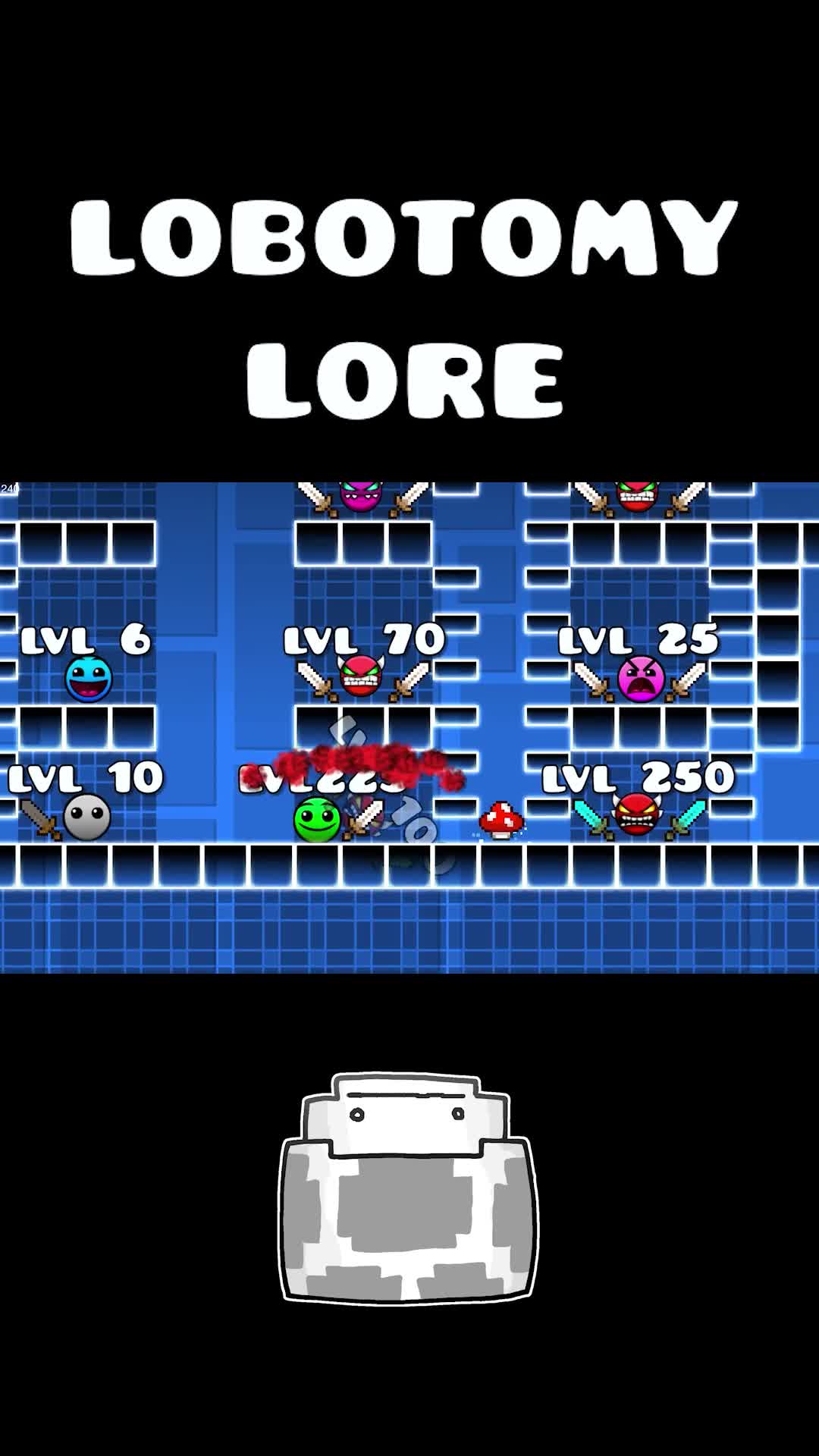 Best Geometry Dash 2.2 lore #shorts #geometrydash #lobotomy #22gd