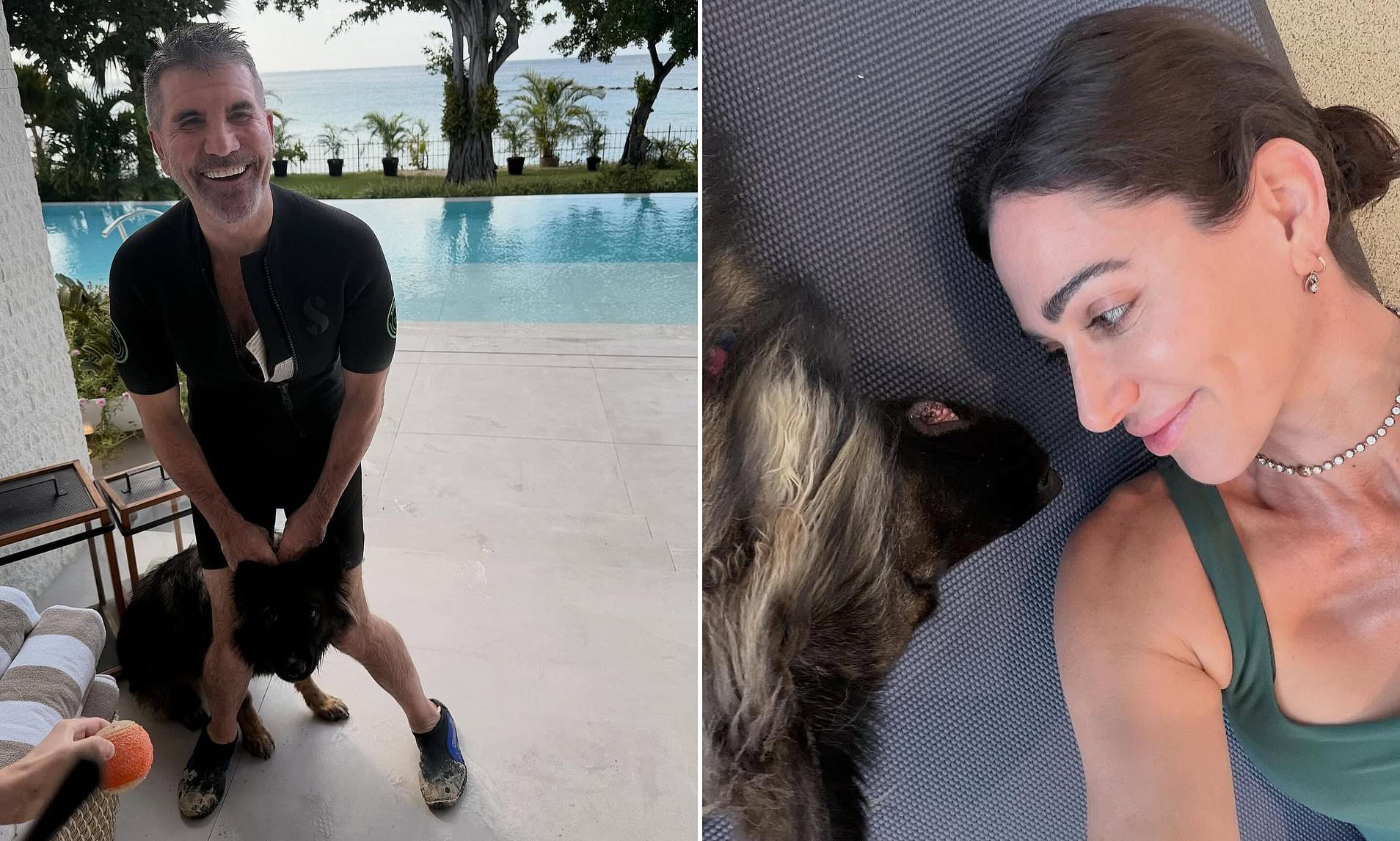 Simon Cowell's fiancée Lauren shares snaps of his playful side with ...