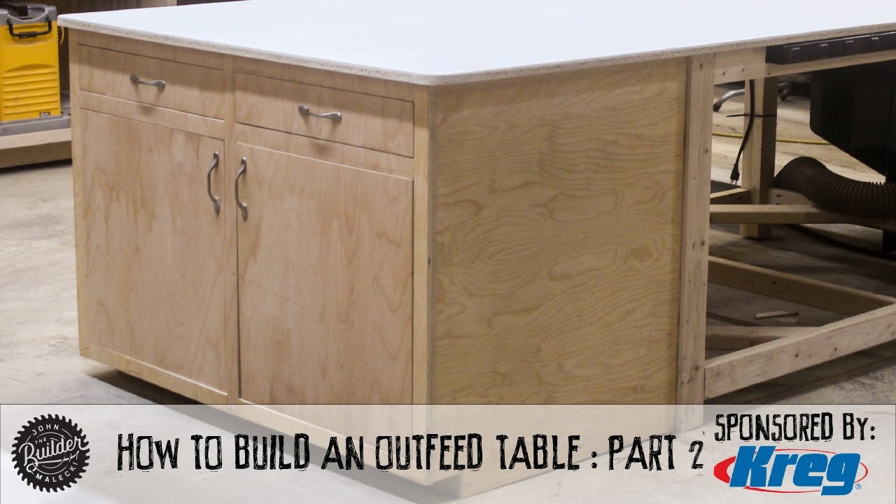 How to make a tablesaw outfeed table - part 2