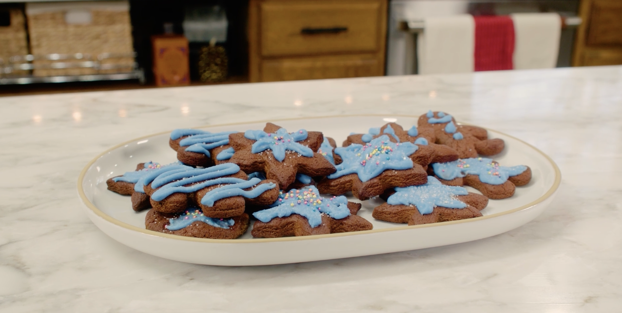 Bake a classic holiday gingerbread cookie with this easy, healthier recipe