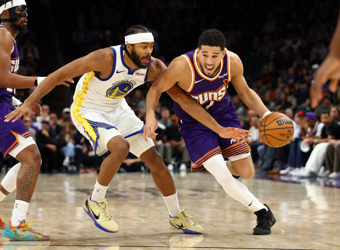 Devin Booker takes stern tone toward Dillon Brooks hit on Stephen Curry