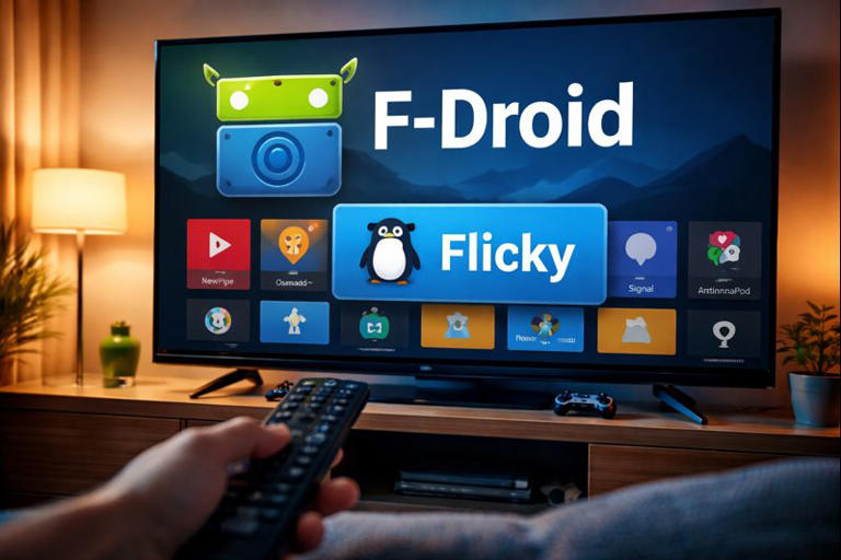 F-Droid auf Android TV: Flicky knackt den App-Store-Zwang
