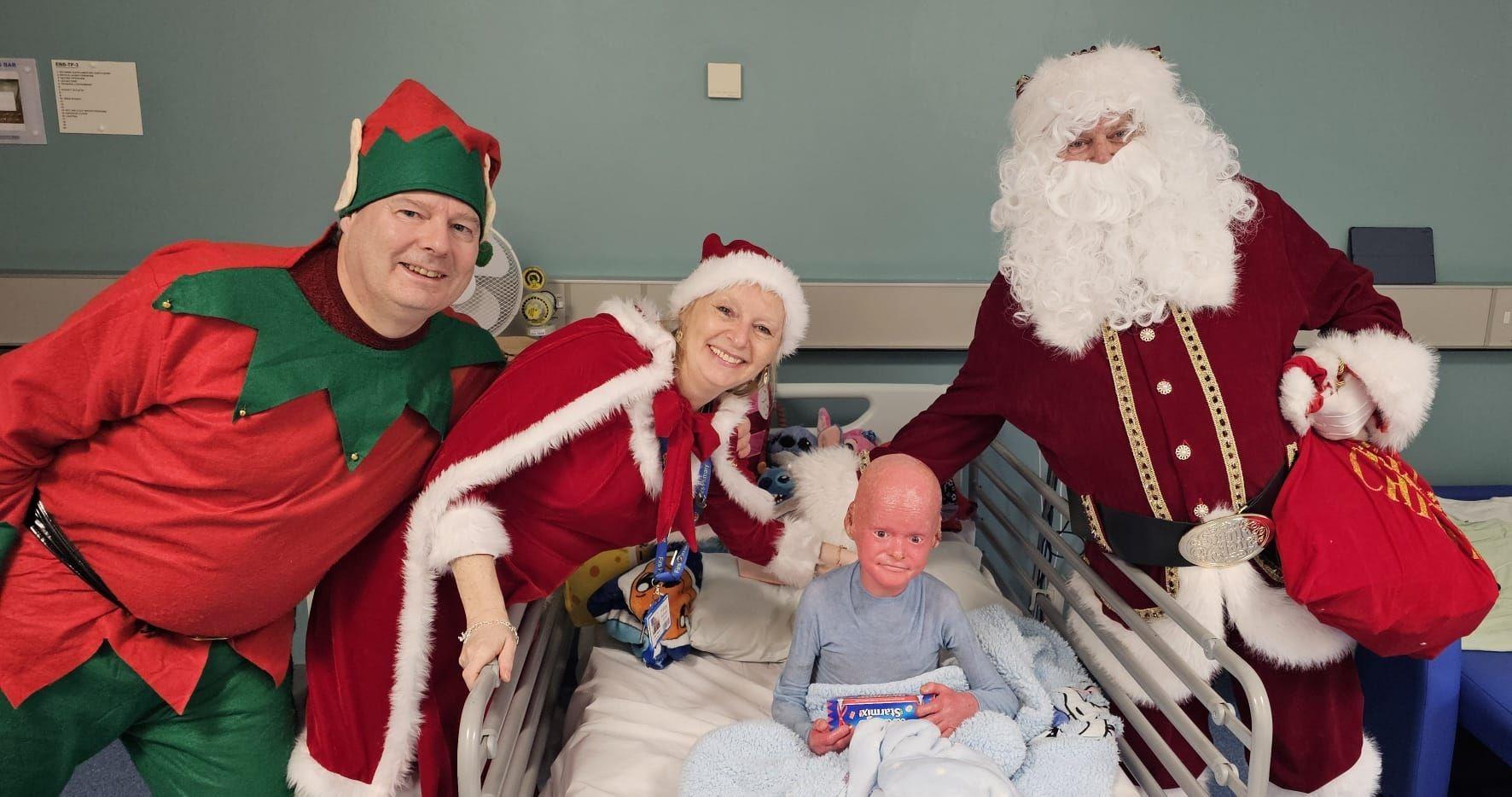 Special Santa visit makes up for missed Christmas morning