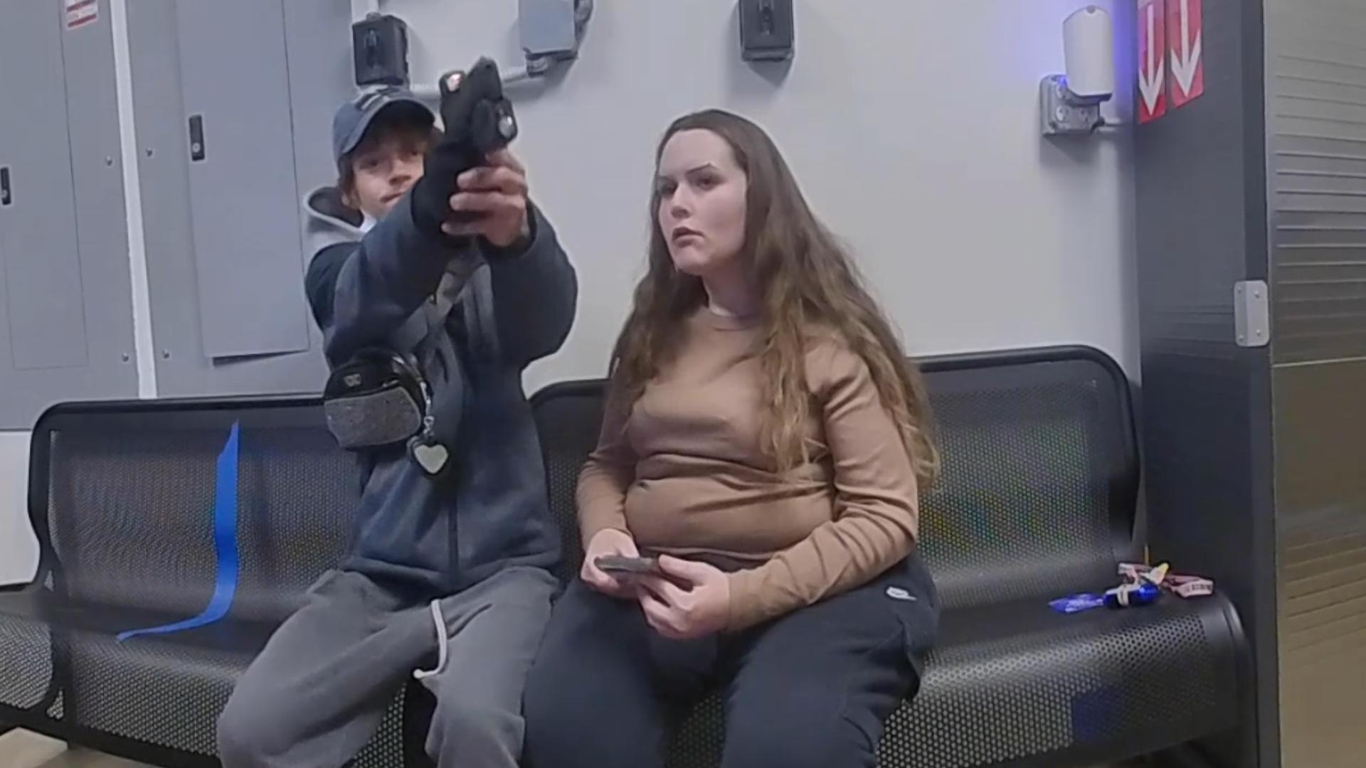 Body camera video shows Walmart shoplifting suspect pull gun on Canton ...