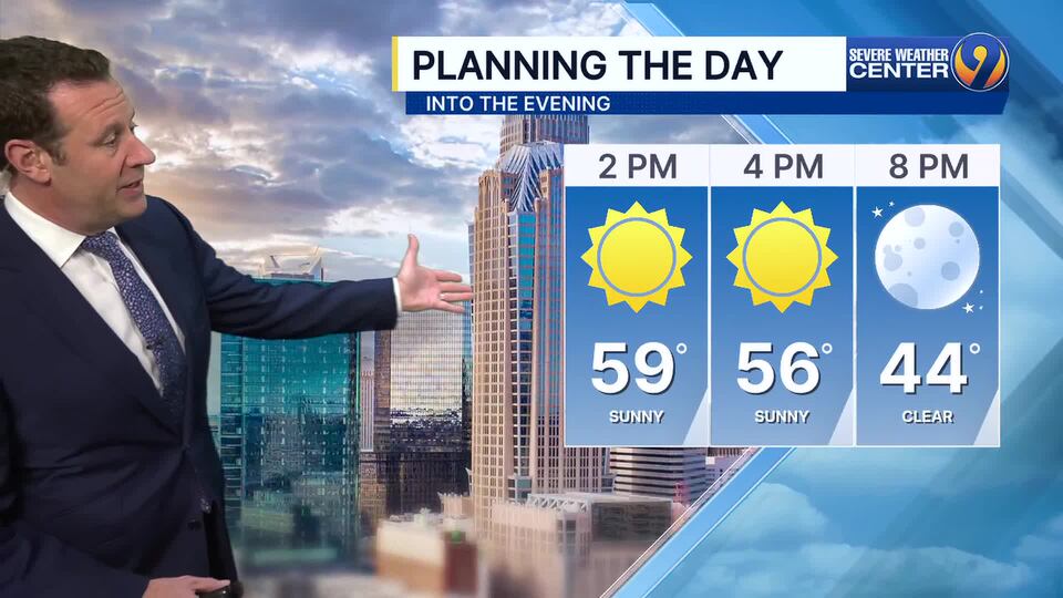 Friday afternoon's forecast with meteorologist Keith Monday