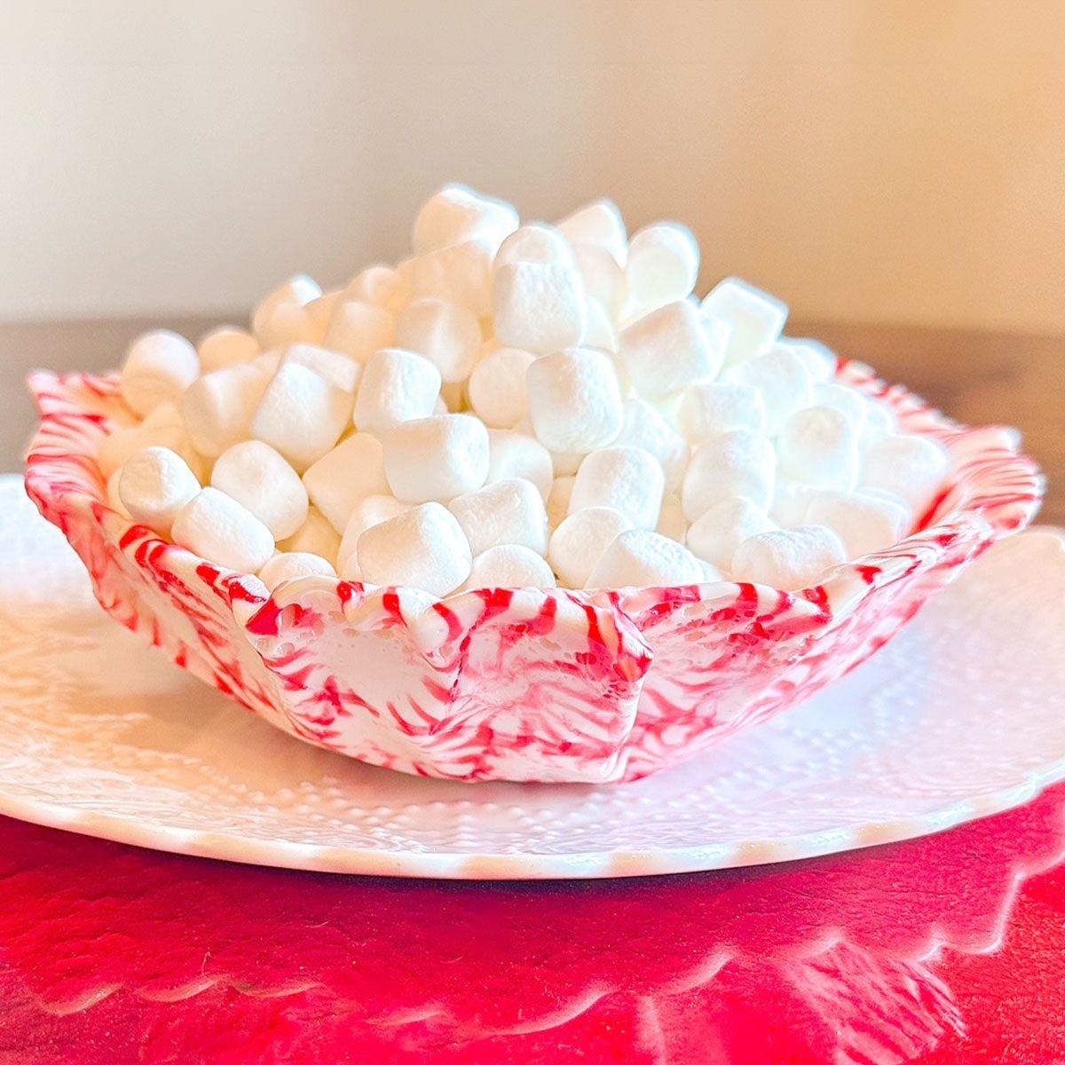 I made the viral peppermint candy bowl, and it earns full elf approval