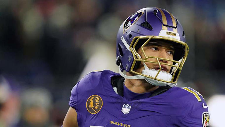 Ravens star suffers ankle injury before Patriots game