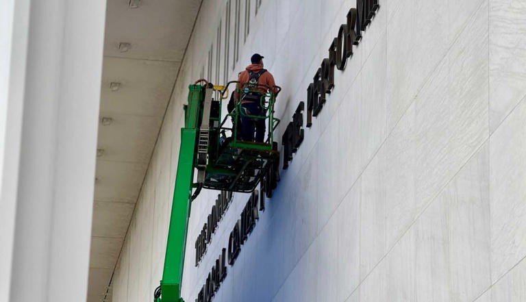 Trump's name added to Kennedy Center sign amid JFK family outrage