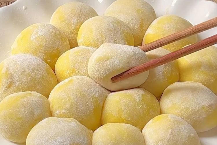 Resep mochi bites mangga tanpa gula, lembut kenyal dan segar alami