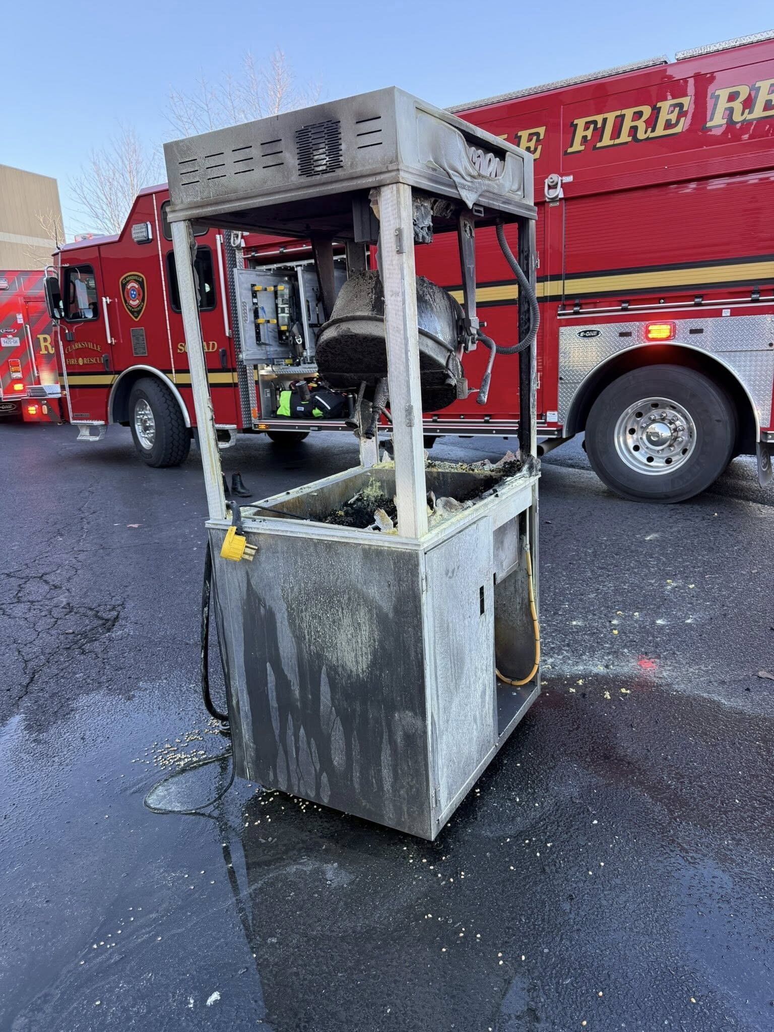 Tennessee movie theater popcorn machine suddenly bursts into flames