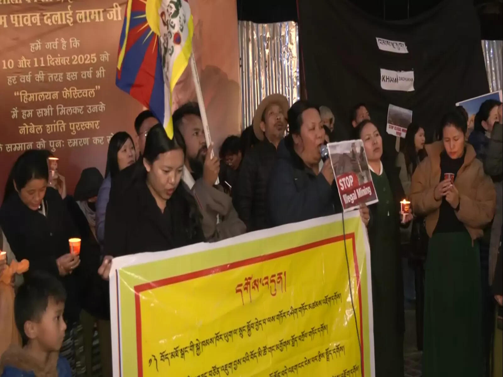 Tibetans in exile condemn China's gold mining project, hold vigil in ...