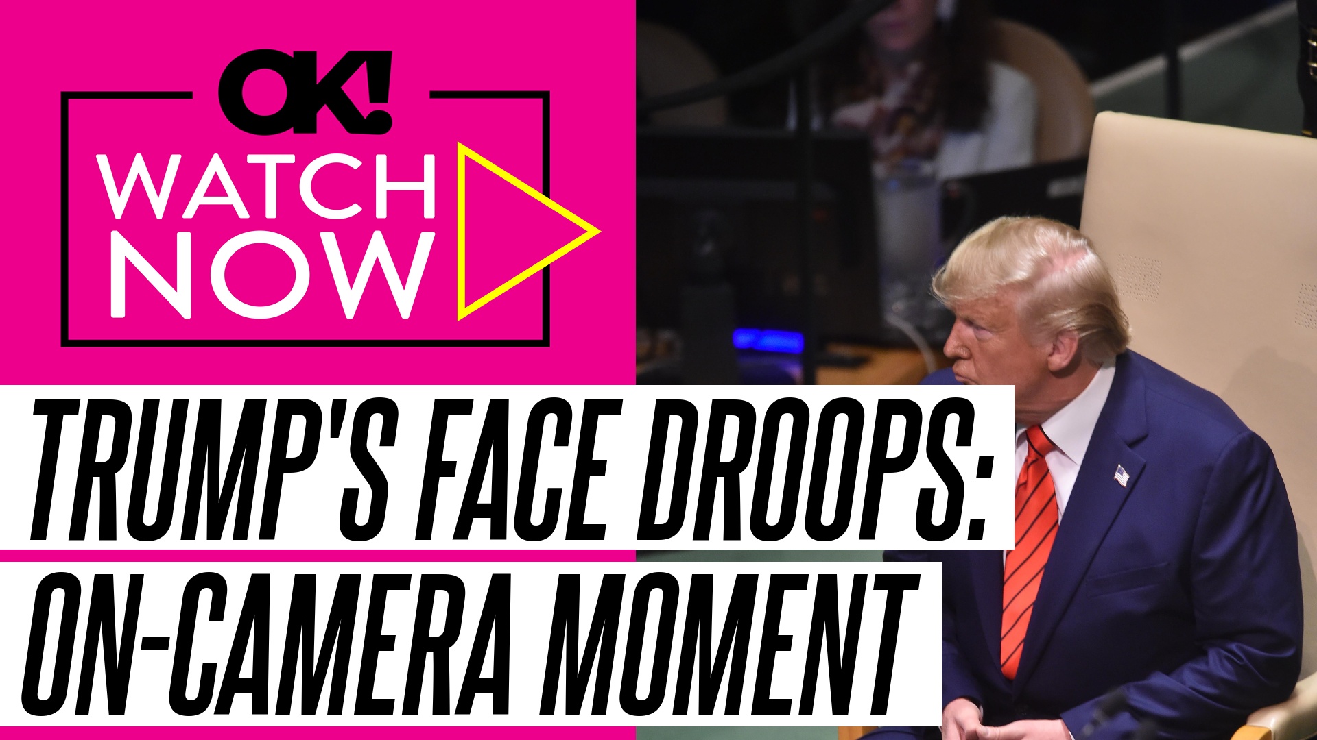 Donald Trump's face 'droops' as he 'struggles to stay awake' during on ...