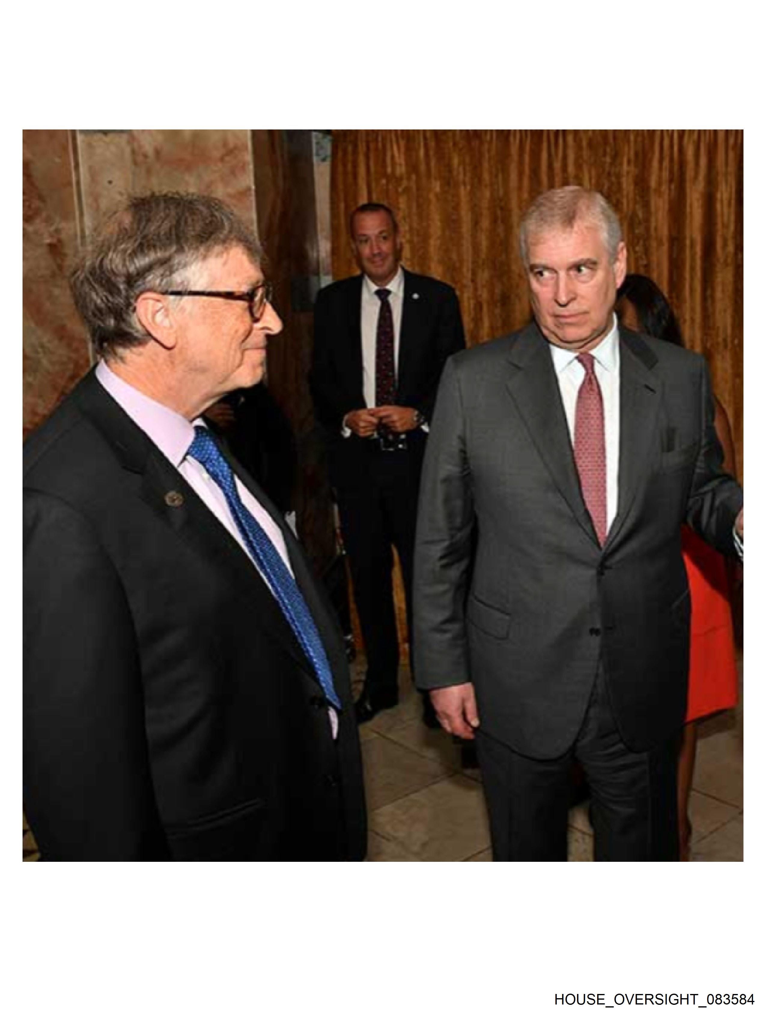 Ex-prince Andrew, Bill Gates photographed together in Epstein files