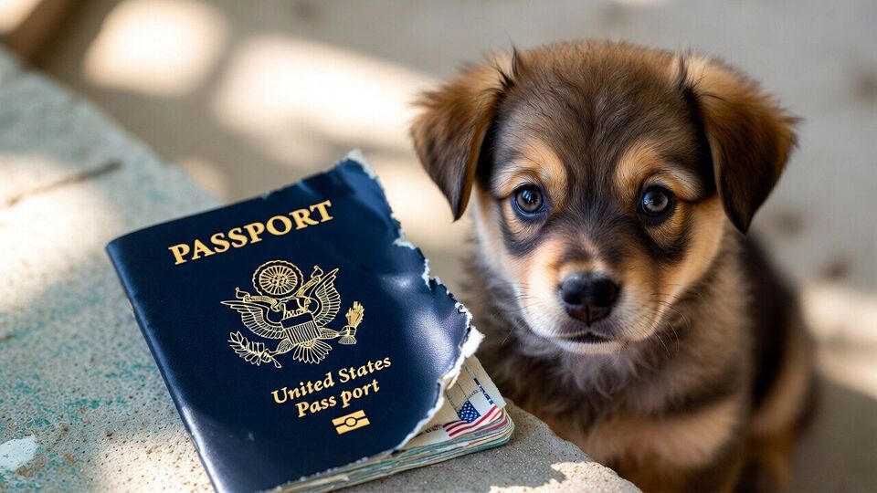 Viral video: Dog tears passport right before international travel ...