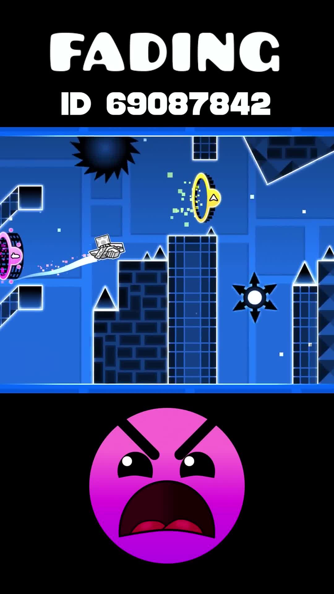 Fading in Geometry Dash #geometrydash #gd #fnf #shorts