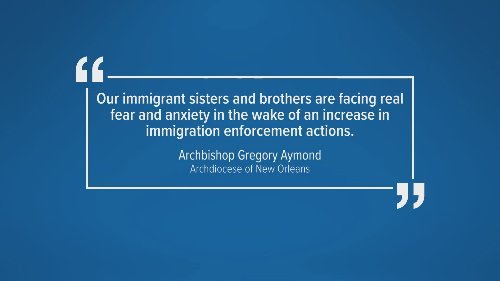 Archbishop Aymond urges prayer, lifts Mass obligation amid fear in ...