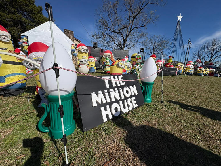 Despicable decorations - the 'Minion House' in Deatsville