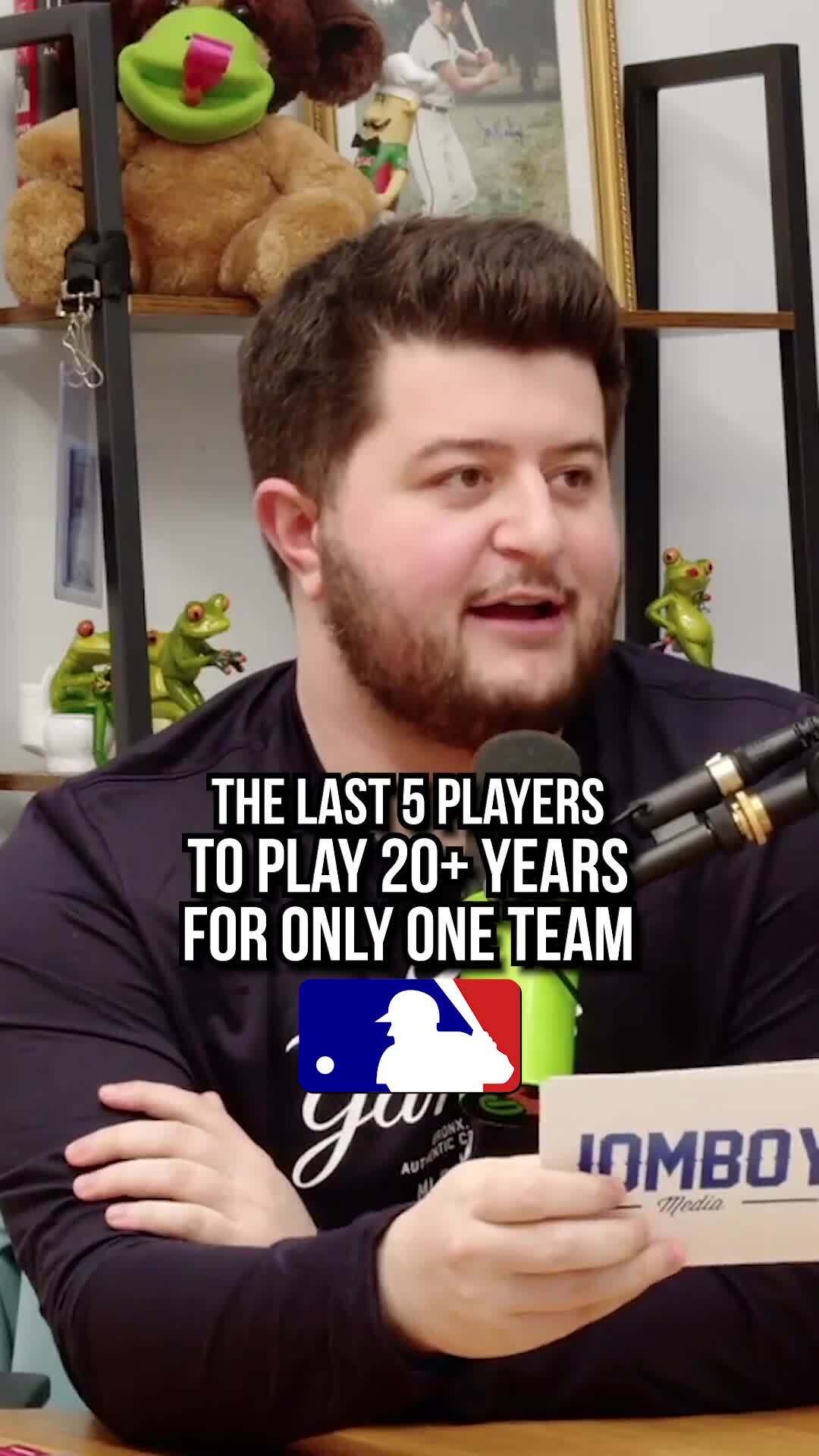 Name the last 5 players to play 20+ years with one team #mlb #baseball ...