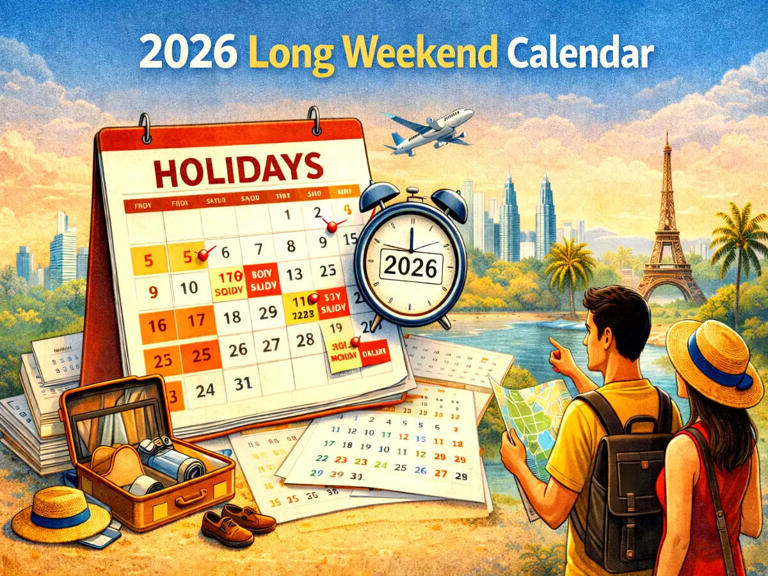 2026 long weekend calendar: Plan your year-long holidays with fewer leaves