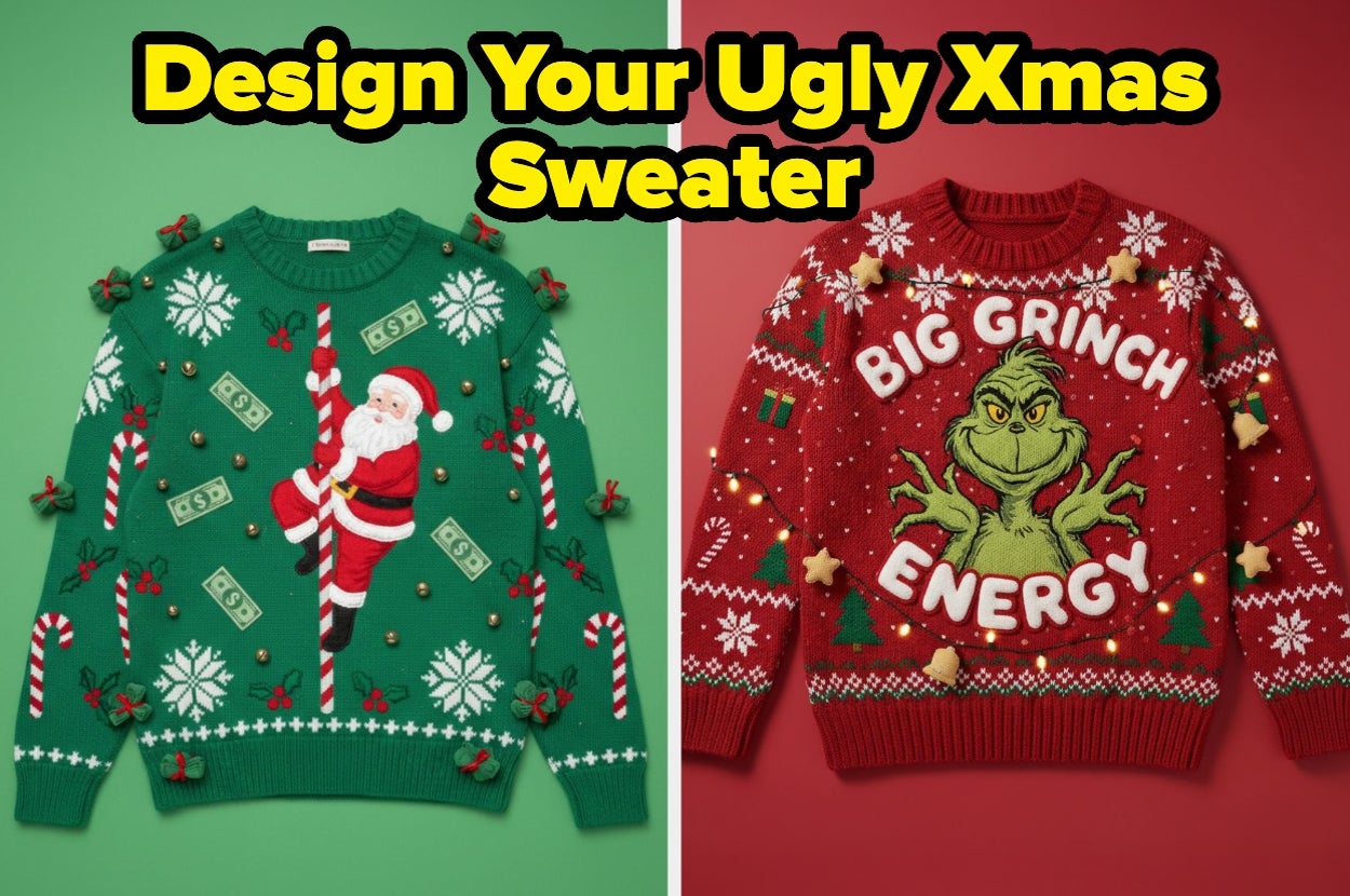 People are designing the wildest ugly Christmas sweaters with this ...