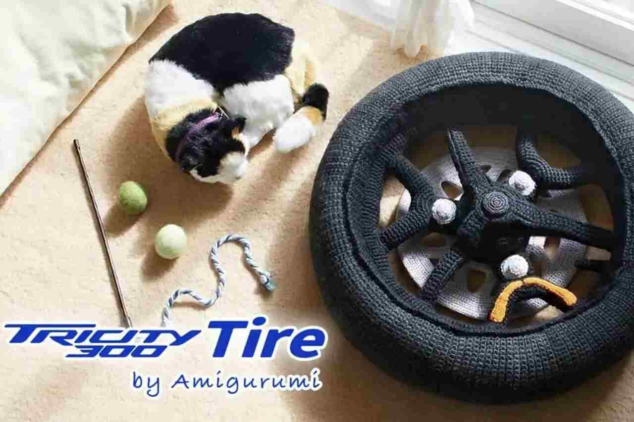 Yamaha launches crochet project for cat bed in tire shape