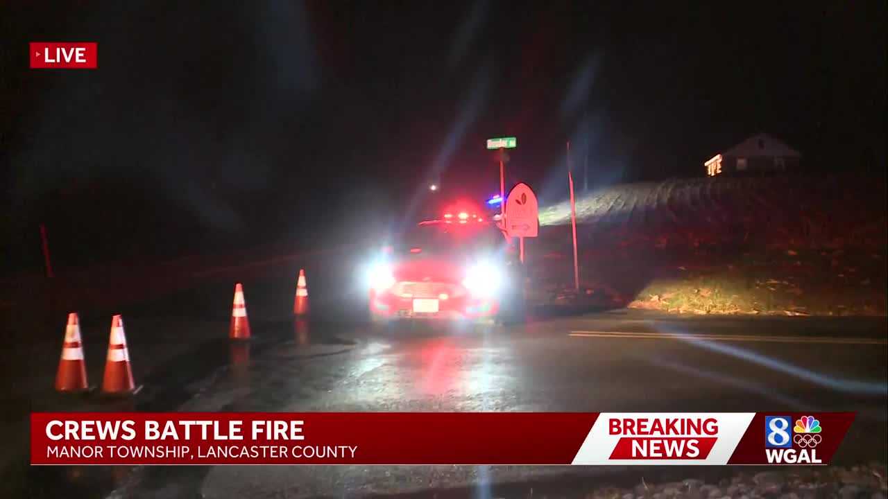 Fire crews working to put out house fire in Lancaster County