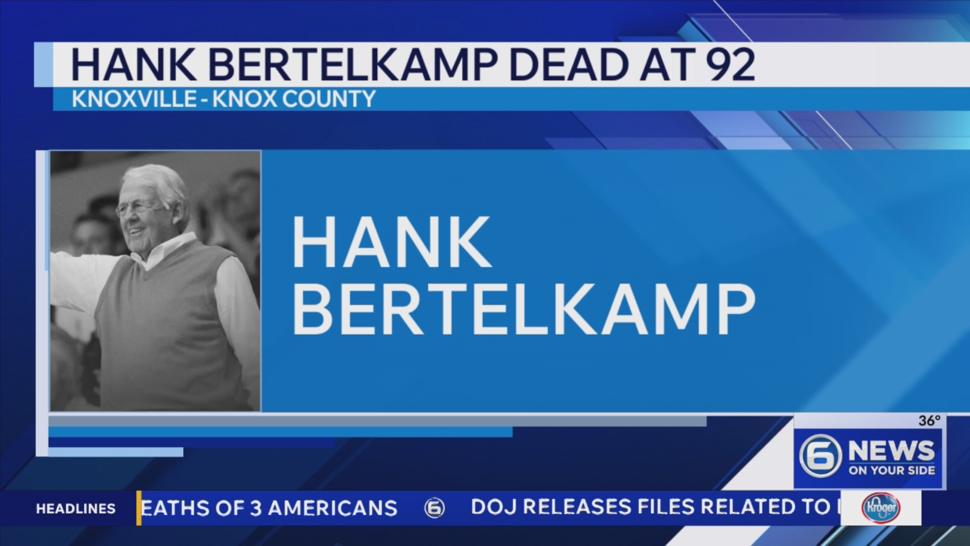 Tennessee basketball great Hank Bertelkamp dies at 94