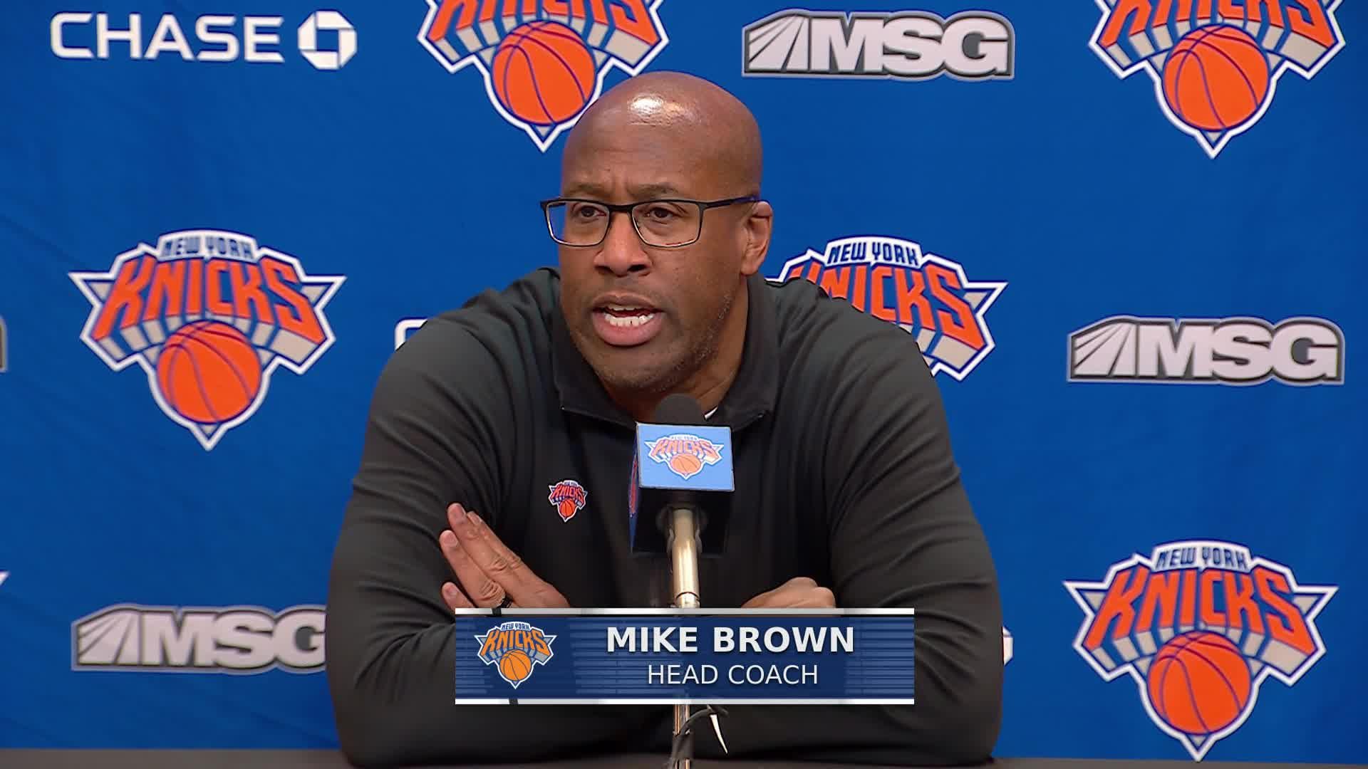76ers 116, Knicks 107: Mike Brown postgame media availability