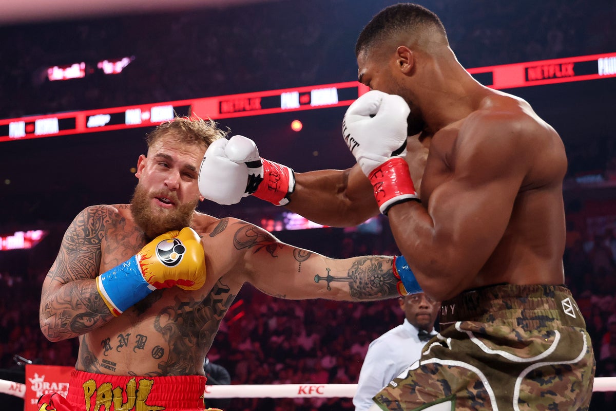 Joshua knocks out Paul after dropping YouTuber multiple times