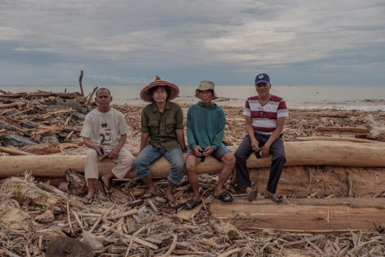 A flood of logs post-Cyclone Senyar leaves Padang fishers out of work
