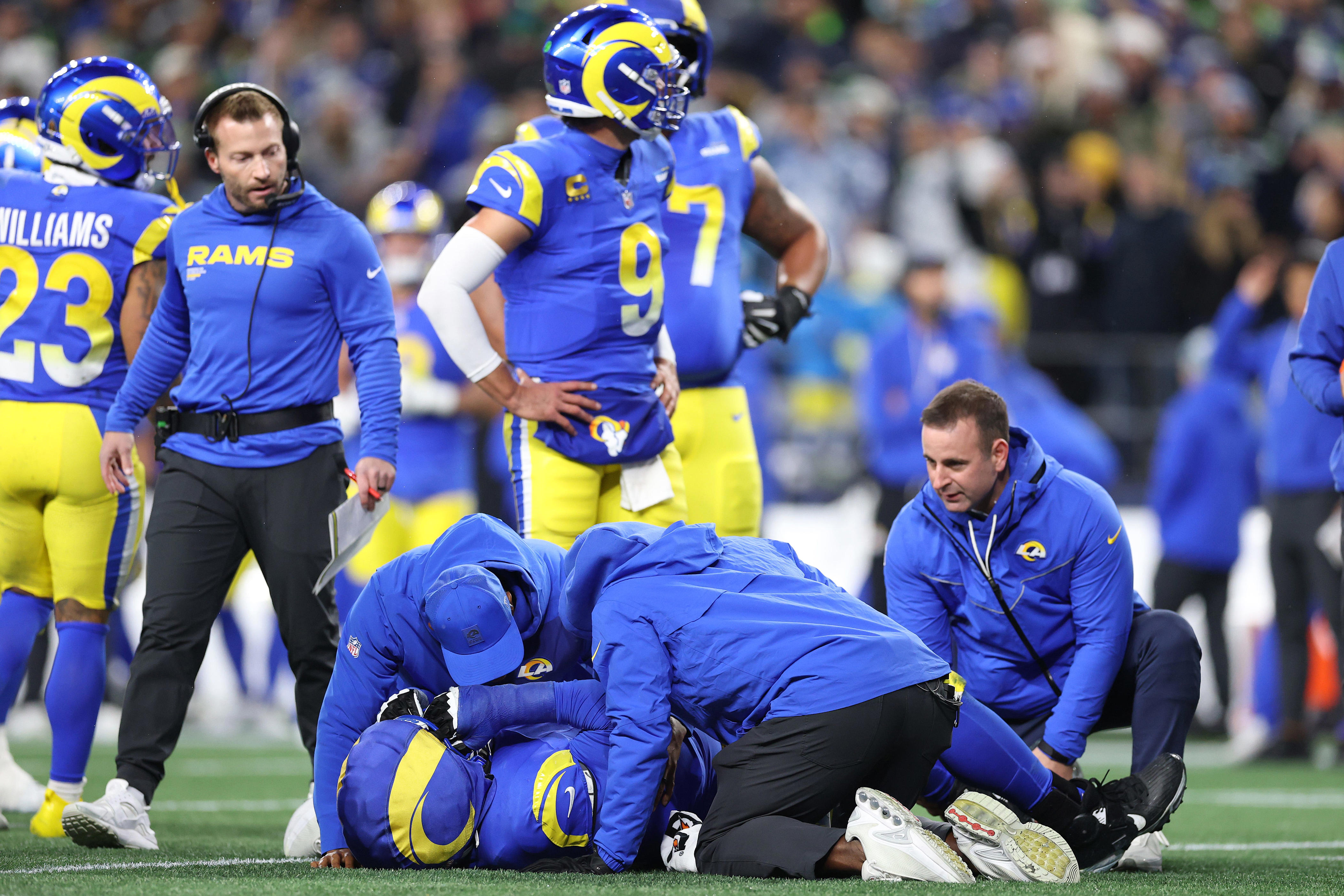 Seahawks LB suspended 1 game for stepping on Rams RG Kevin Dotson's ankle