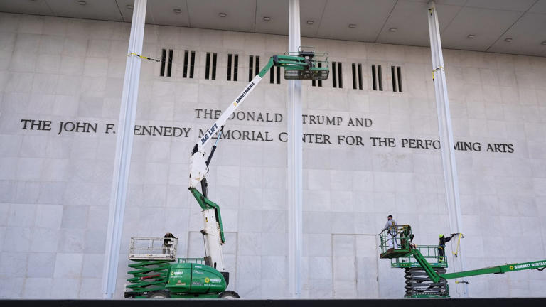The Kennedy Center has added Trump's name to the memorial Congress ...