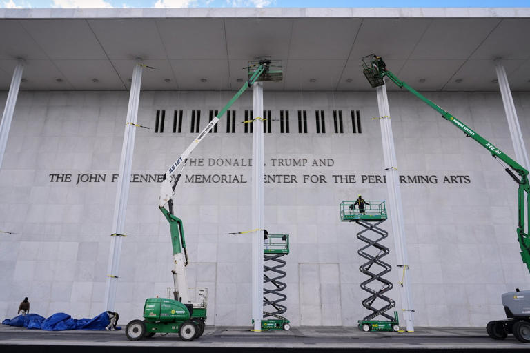The Kennedy Center has added Trump's name to the memorial Congress ...