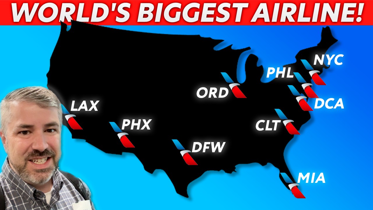 I flew to all 9 American Airlines hubs! ️