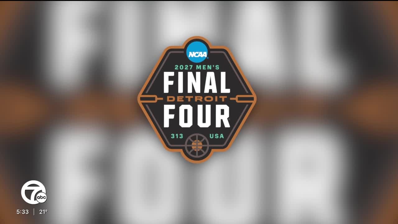 NCAA unveils logo for 2027 Final Four at Ford Field