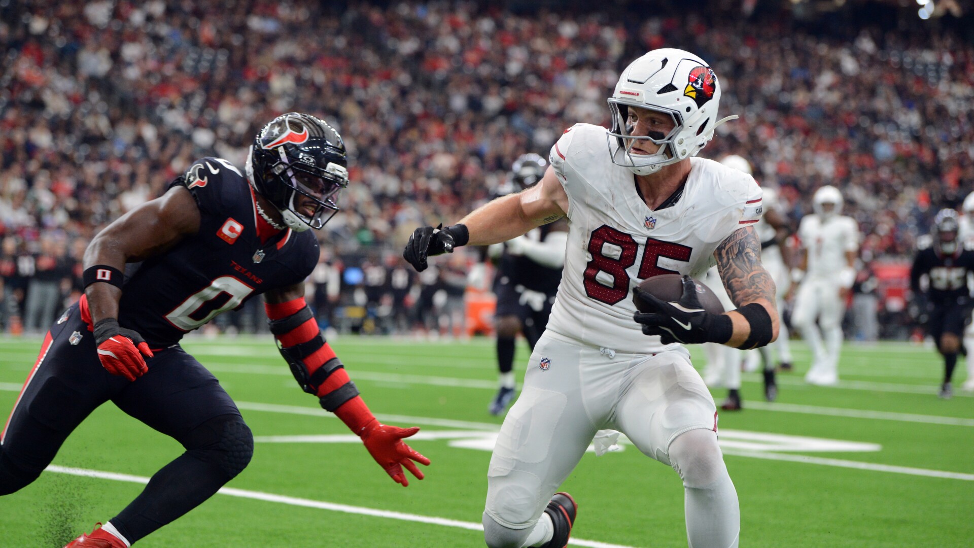 Trey McBride closing in on NFL record for catches in a season by a ...