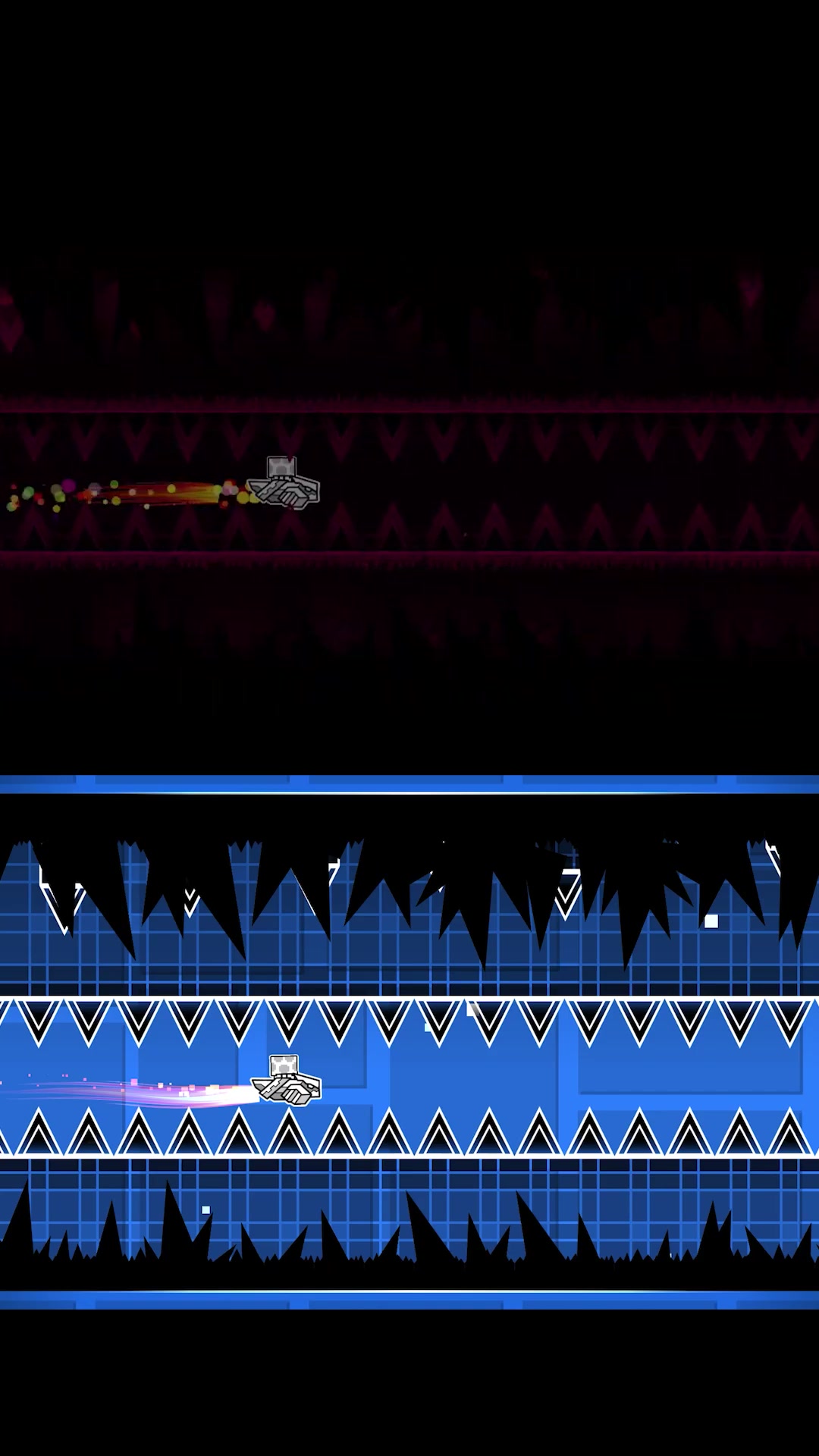 Geometry Dash: Impossible dad vs mom portals 😮 #shorts