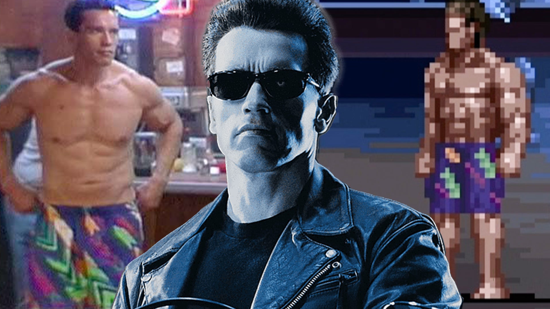 Terminator 2D: No fate - Arnie's shorts Easter egg