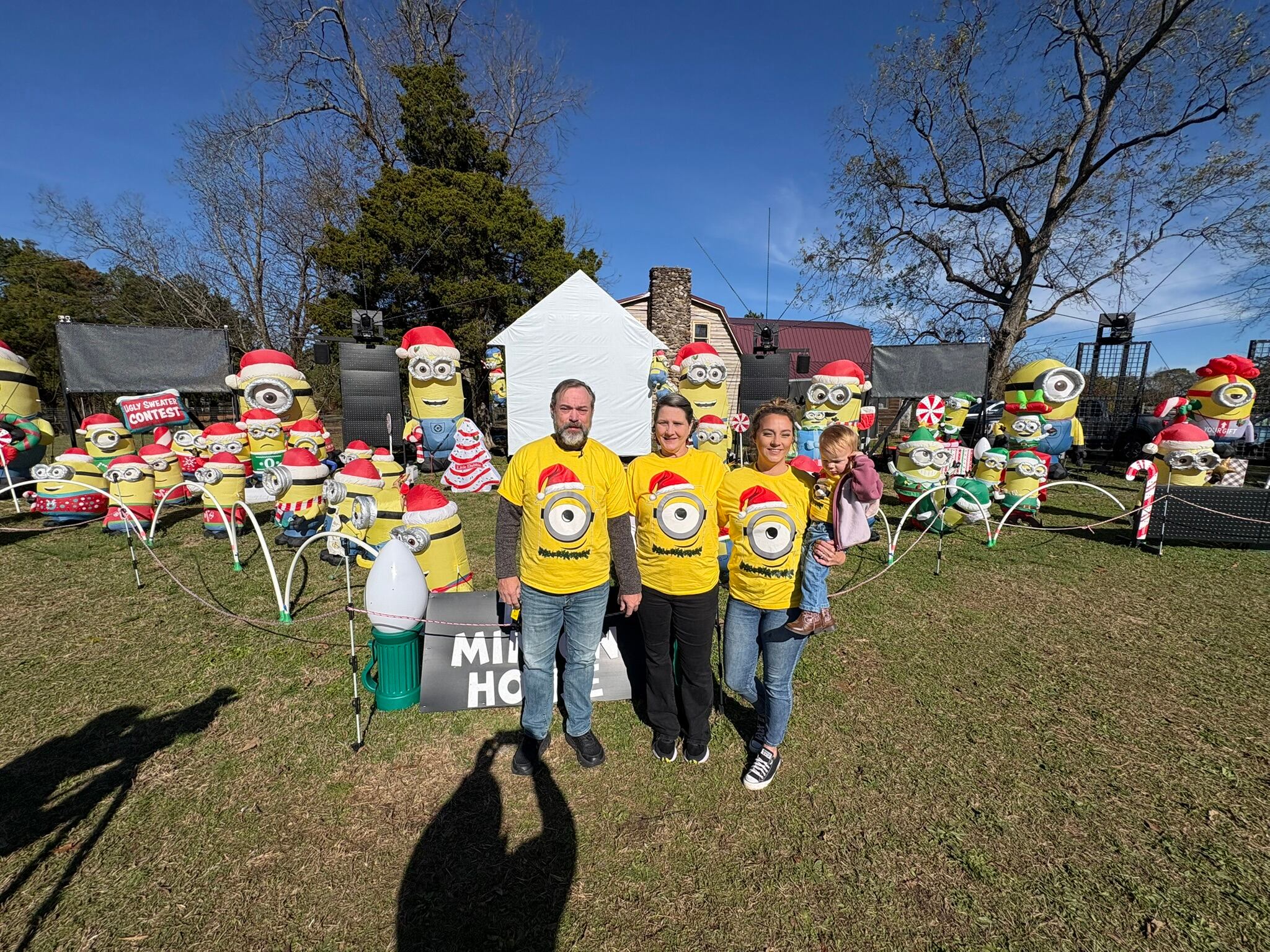 Despicable decorations - the 'Minion House' in Deatsville