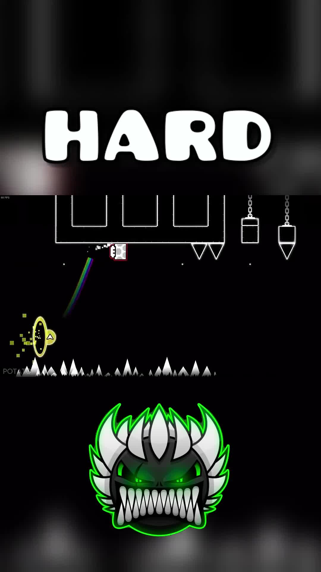 Coin in time machine is very hard - Geometry Dash #shorts #deluxe12