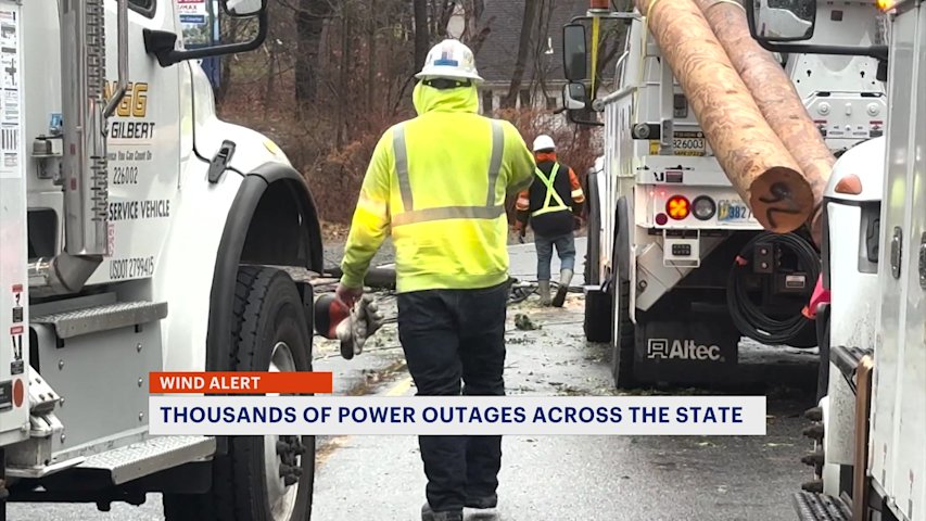 Thousands of power outages reported across New Jersey
