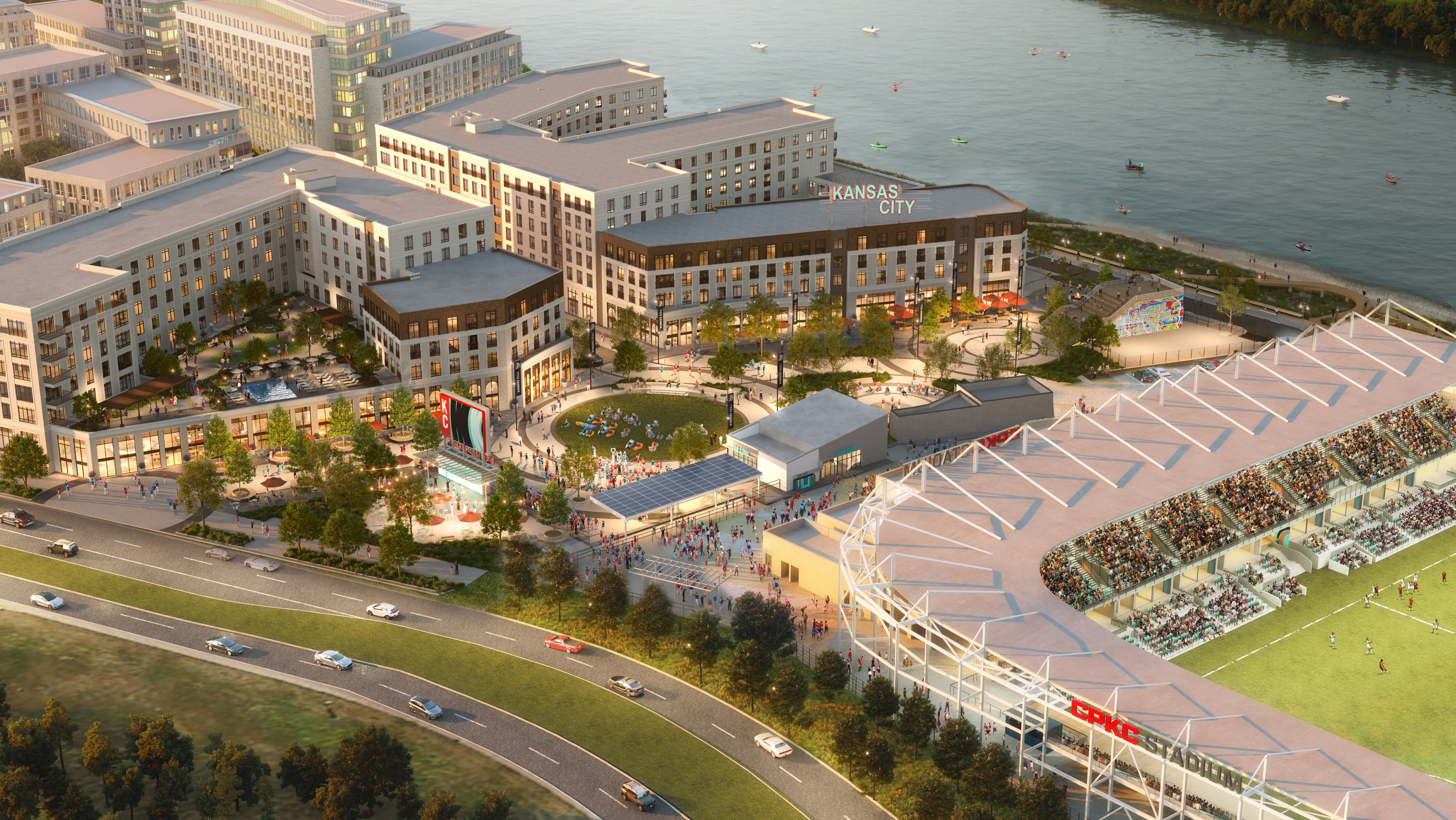 Riverfront development now named Current Landing prepares for spring ...