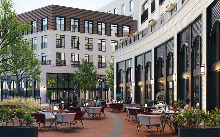 Riverfront development now named Current Landing prepares for spring ...