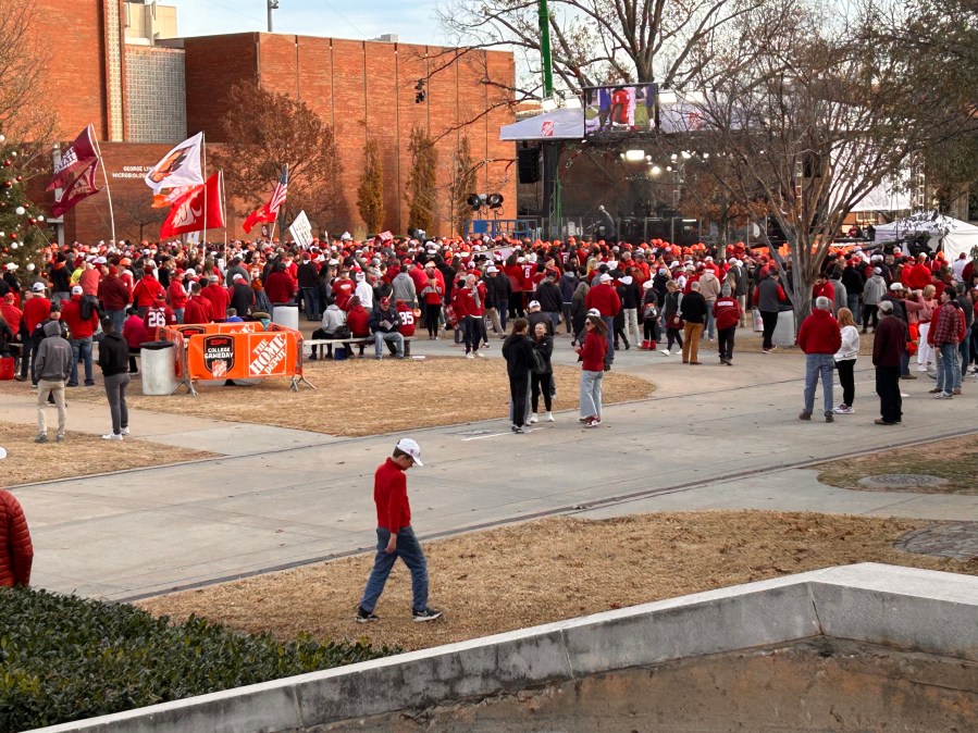 OU fans celebrate in grand fashion ahead of playoff game