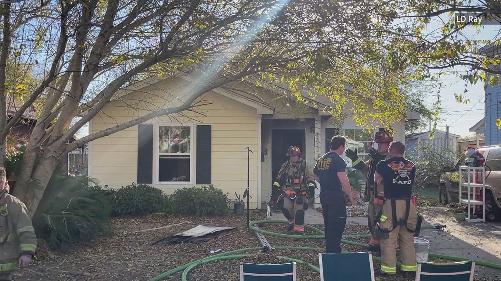 Family escapes without injuries after fire engulfs Port Arthur home ...