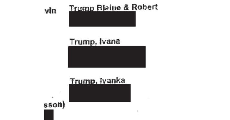 Ivanka Trump and mom Ivana named in Jeffrey Epstein's contact list in ...