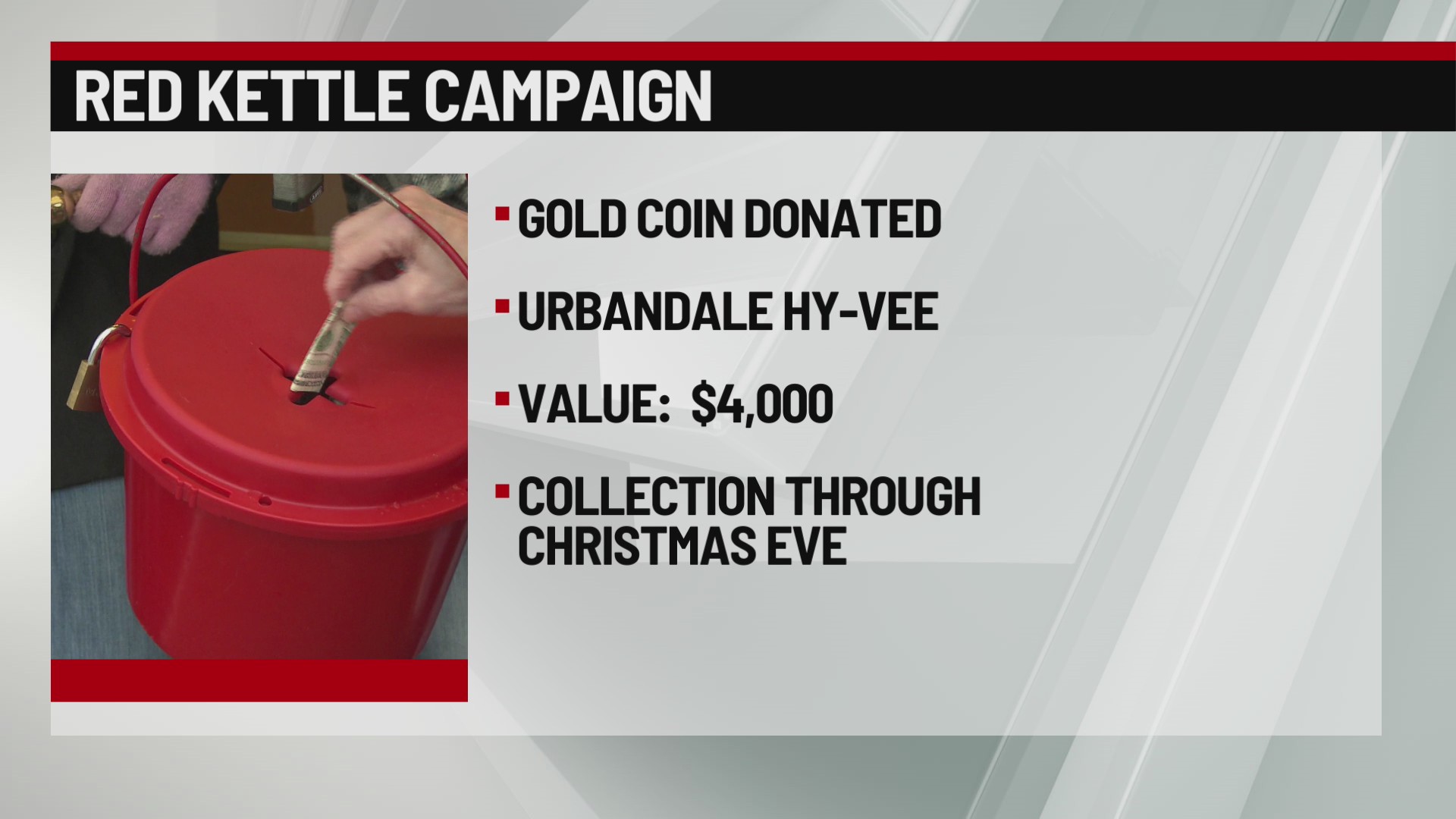 Gold coin worth thousands found in metro Salvation Army red kettle