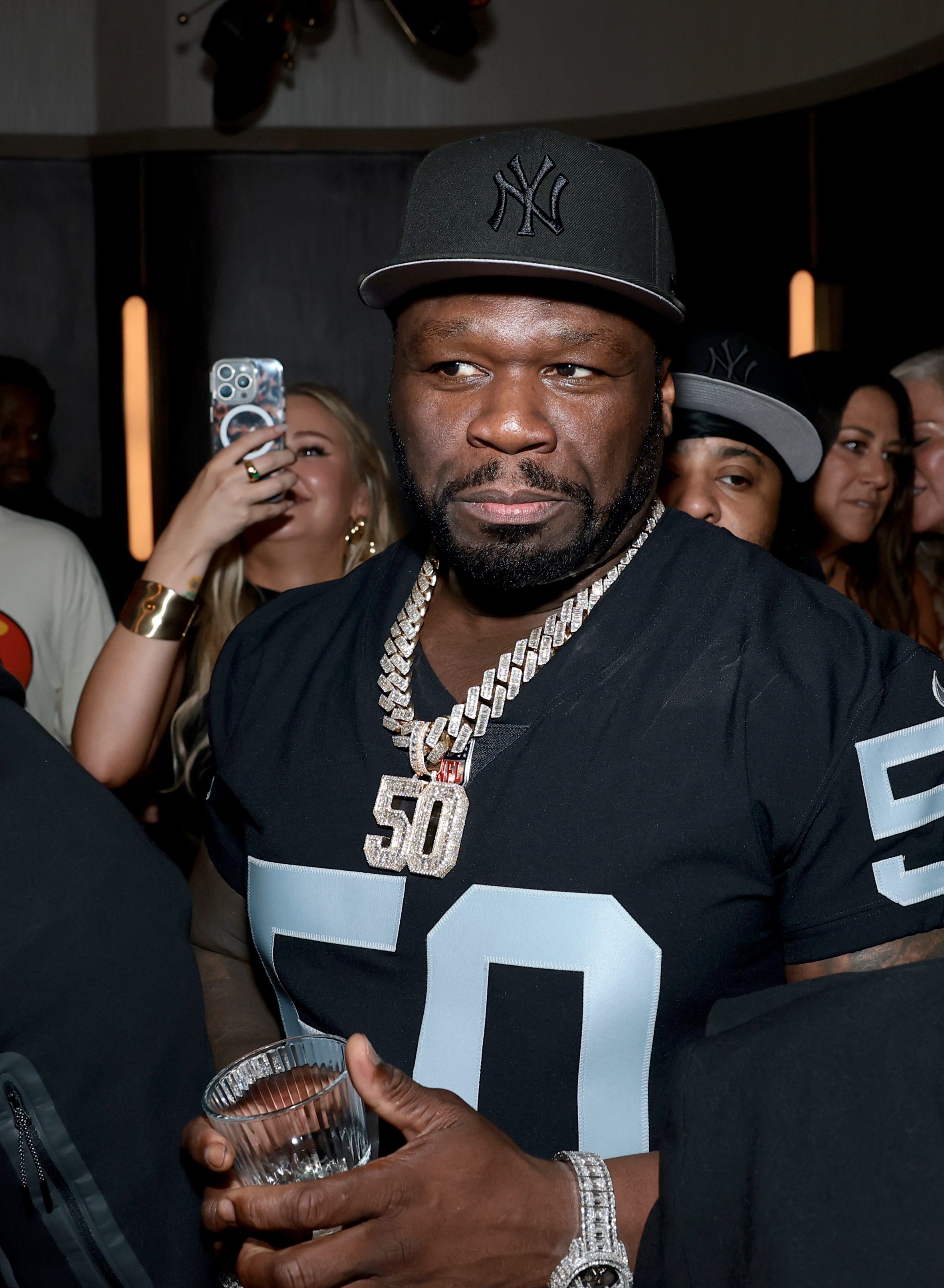 Rapper 50 Cent makes appearance in OU football vs Alabama CFP game