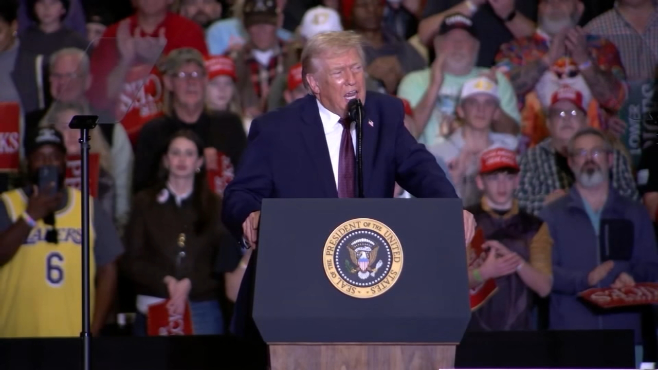President Trump focuses on economic message during Rocky Mount speech